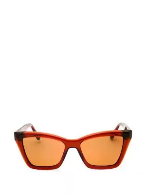 FERRAGAMO Square-frame Sunglasses - Brown