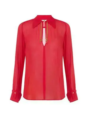Elisabetta Franchi Zip Up Blouses