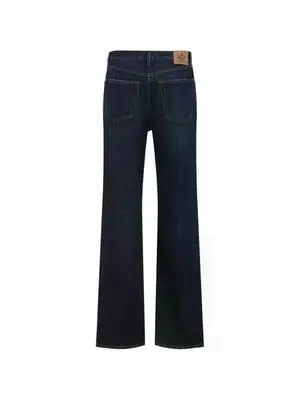 Prada Logo-plaque Wide-leg Jeans