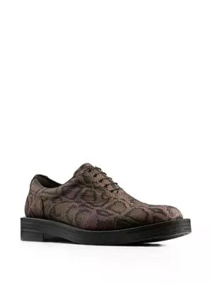 Clarks Snake-effect Oxford Shoes