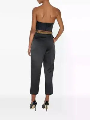 Elisabetta Franchi Stretch Satin Off-the-shoulder Top