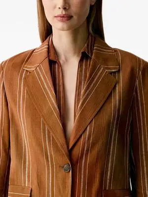 BENETTON Pinstripe-pattern Notched-lapel Blazer