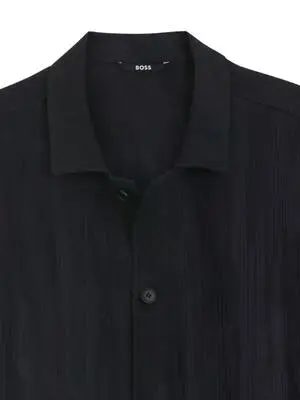 BOSS Textured Button-up Shirt Jacket