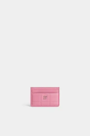 Dsquared2 Statement Soft Credit Card Holder - Pink