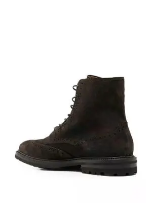 HENDERSON BARACCO Brogue Detail Lace-up Boots