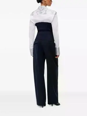Pinko Zip-front Strapless Corset Top - Black