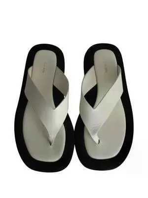 THE ROW Ginza Thong Sandals - White
