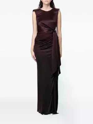 Elisabetta Franchi Draped Knot-detail Top