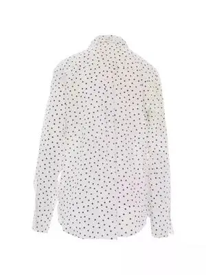 P.a.r.o.s.h Star-print Pussy-bow Blouse - White
