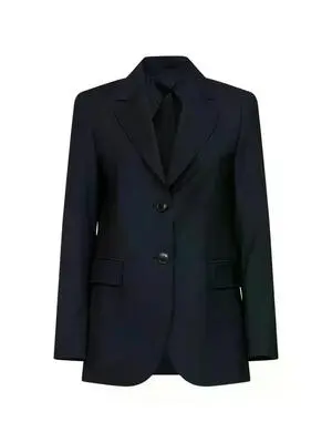 Max Mara Single-breasted Wool Blazer - Blue