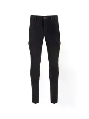 AL DUCA D’AOSTA 1902 Corduroy Cargo Pants - Black