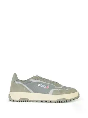 AUTRY Wildplace Suede-panel Sneakers - Green