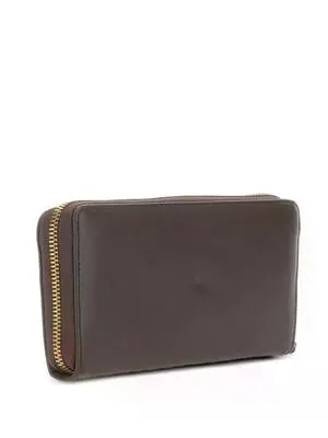 GIANNI CHIARINI Logo-embossed Leather Wallet - Brown