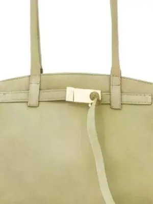 Benedetta Bruzziches Mame Suede Tote Bag - Neutrals
