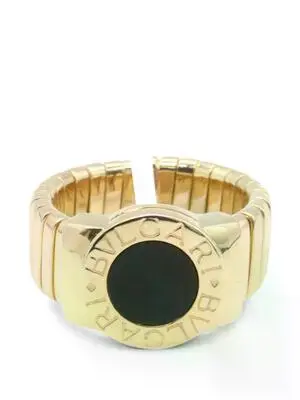 BVLGARI 2010s Logo-engraved Ring - Gold