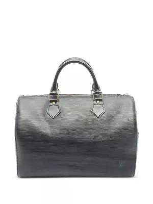 LOUIS VUITTON 1995 Speedy 30 Epi Leather Holdall Bag - Black