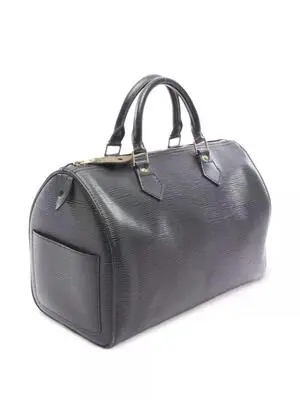 LOUIS VUITTON 1995 Speedy 30 Epi Leather Holdall Bag - Black