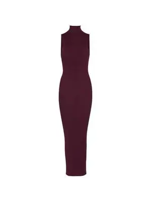 ARMARIUM High-neck Sleeveless Midi Dress - Red