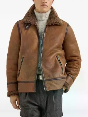 Brunello Cucinelli Shearling Aviator Jacket
