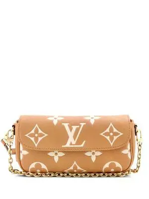 LOUIS VUITTON Bicolor Monogram Empreinte Giant Ivy Wallet On Chain Bag - Brown