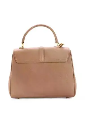Celine 16 Top Handle Bag Grained Calfskin Small Satchel