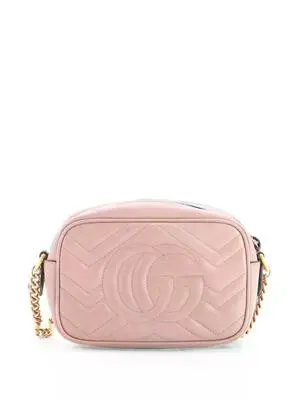 Gucci Matelassé Leather Mini Shoulder Bag - Neutrals