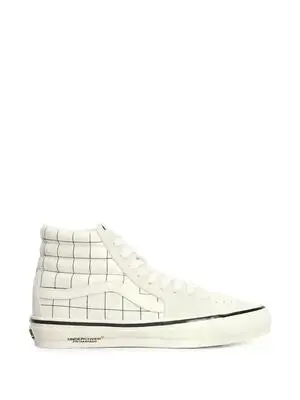 VANS X Undercover Grid Pattern High Top Sneakers