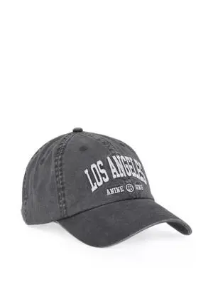 ANINE BING Anine Bing Jeremy Baseball Cap Los Angeles University Washed Grey