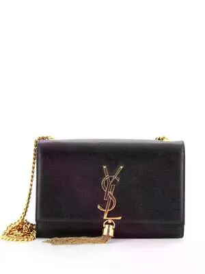 Saint Laurent Monogram Grainy Leather Small Crossbody Bag