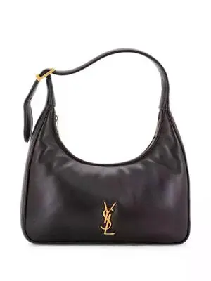 Saint Laurent Calypso Leather Mini Hobo Bag - Black