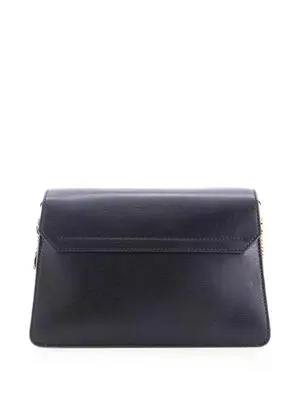Givenchy Gv3 Flap Bag Leather With Suede Small Crossbody Bag - Black