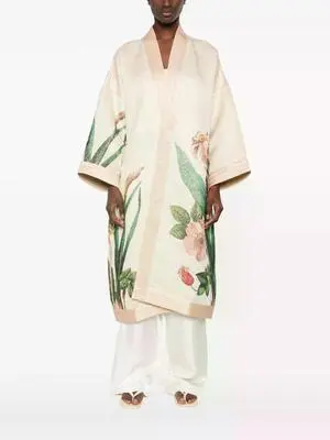PIERRE-LOUIS MASCIA Pax Floral-print Open-front Jacket
