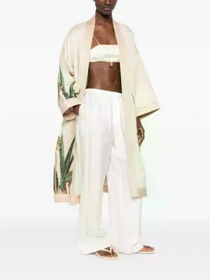 PIERRE-LOUIS MASCIA Floral Print Kimono Jacket