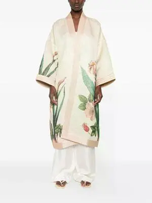 PIERRE-LOUIS MASCIA Floral Print Kimono Jacket