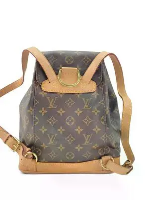 LOUIS VUITTON Montsouris Monogram Backpack - Brown