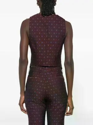 Etro Geometric-pattern V-neck Waistcoat
