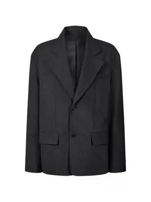 STUDIO TOMBOY Oversized Single-breasted Blazer - Grey