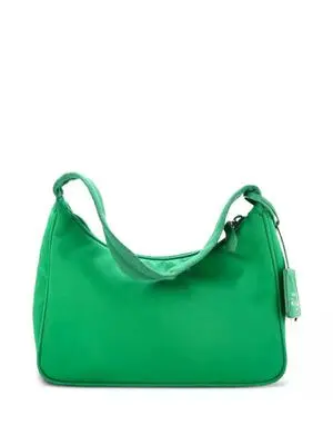 Prada Re-edition 2000 Tessuto Mini Hobo Bag - Green