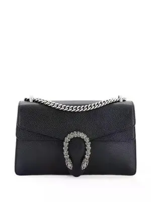 Gucci Dionysus Bag Leather Medium Shoulder Bag - Black