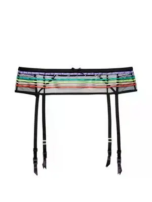 FLEUR DU MAL Taste Le Rainbow V-string - Black