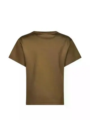 Max Mara Logo-embroidered T-shirt - Brown