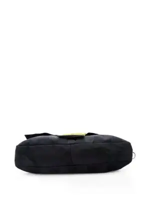 Fendi Striped Nylon Large Baguette Convertible Shoulder Bag