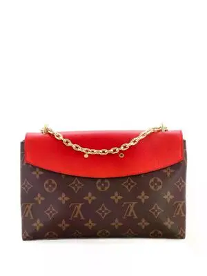 LOUIS VUITTON Saint Placide Handbag Monogram Canvas And Leather Shoulder Bag - Red