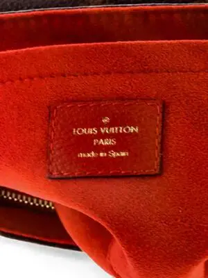 LOUIS VUITTON Saint Placide Monogram Canvas And Leather Shoulder Bag - Red