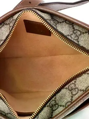 Gucci Interlocking G Patch Camera Bag Gg Coated Canvas Mini Crossbody Bag