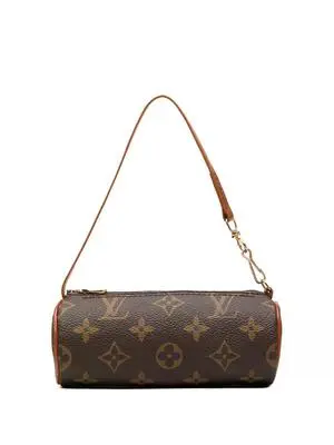 LOUIS VUITTON 1990-2010 Monogram Papillon Pochette Handbag - Brown