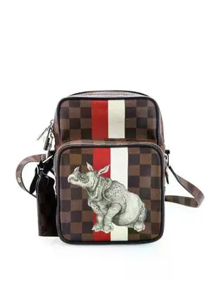 LOUIS VUITTON Amazone Bag Limited Edition Chapman Savane Damier Crossbody Bag - Brown