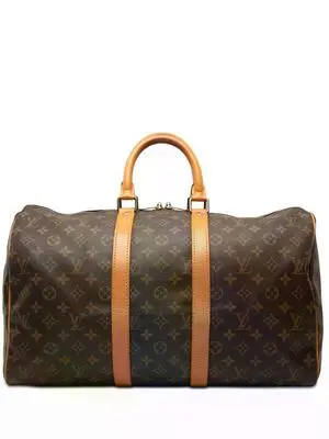 LOUIS VUITTON 1987 Monogram Keepall 45 Travel Bag - Brown