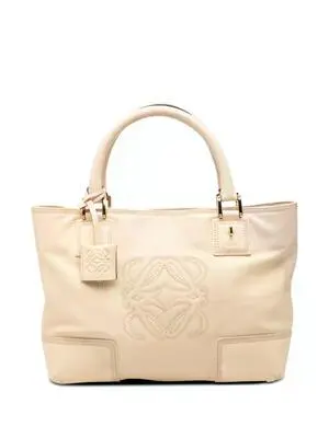 Loewe 2006 Leather Fusta 30 Tote Bag - Brown