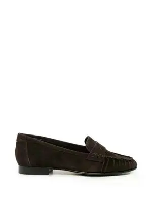 AeydĒ Aldous Suede Penny-slot Loafers - Brown